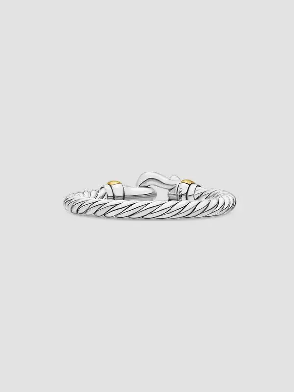 David Yurman Petite Buckle Ring In Sterling - Multi