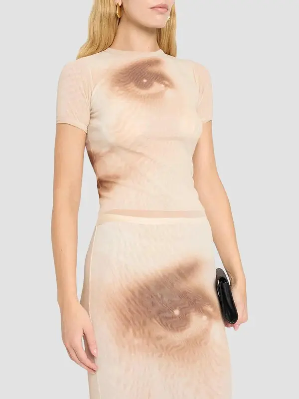 JEAN PAUL GAULTIER Face Mesh Baby T-shirt