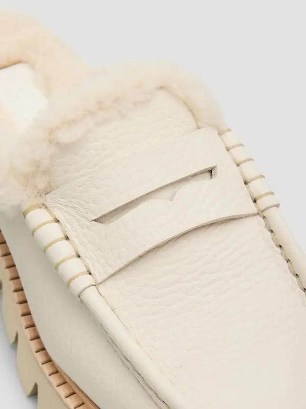 PEDRO GARCIA Savy 35mm Shearling-trimmed Leather Loafers