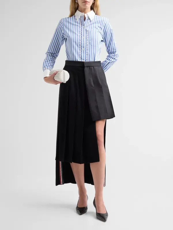 Thom Browne Wingtip 50mm Leather Pumps