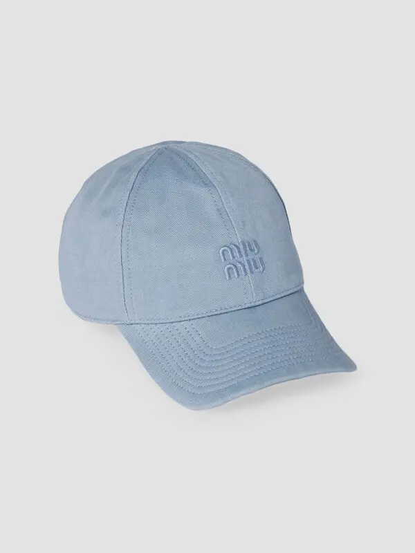 Miu Miu Drill Baseball Cap - Blue