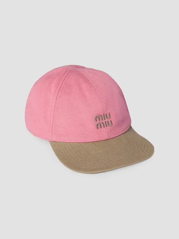 Miu Miu Drill Baseball Cap - Pink