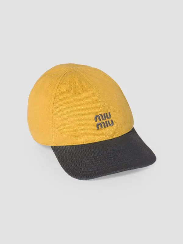 Miu Miu Drill Baseball Cap - Yellow