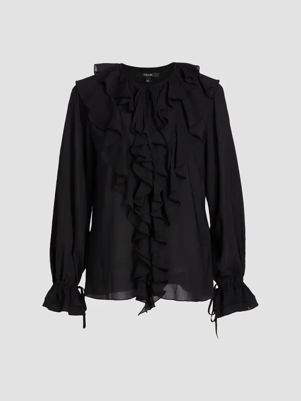TOCCIN Tobi Exaggerated Ruffle Blouse