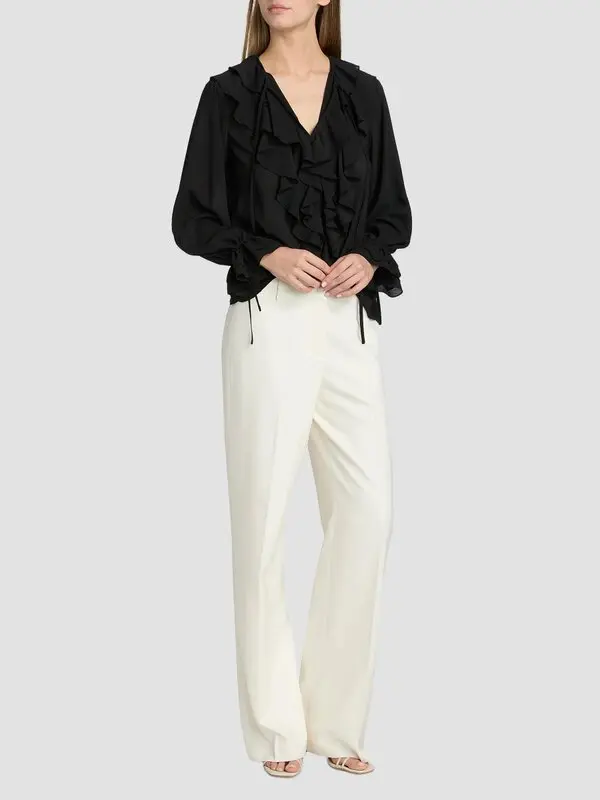 TOCCIN Tobi Exaggerated Ruffle Blouse
