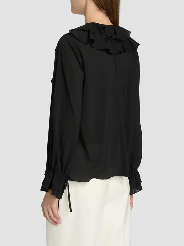 TOCCIN Tobi Exaggerated Ruffle Blouse