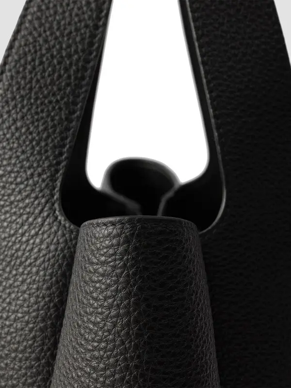 Prada Small Leather Tote Bag - Black