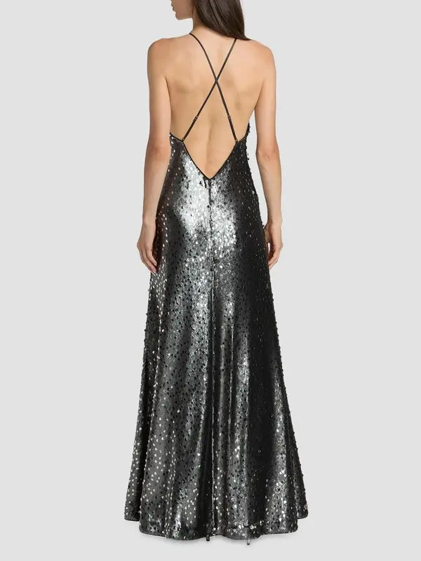 TOCCIN Monica Sequined Gown