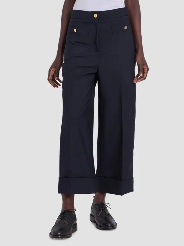 Thom Browne Wool Cardigan-style Pocket Trousers