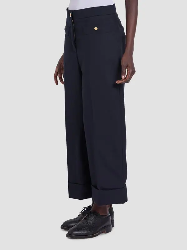 Thom Browne Wool Cardigan-style Pocket Trousers