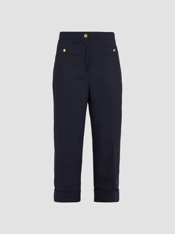 Thom Browne Wool Cardigan-style Pocket Trousers