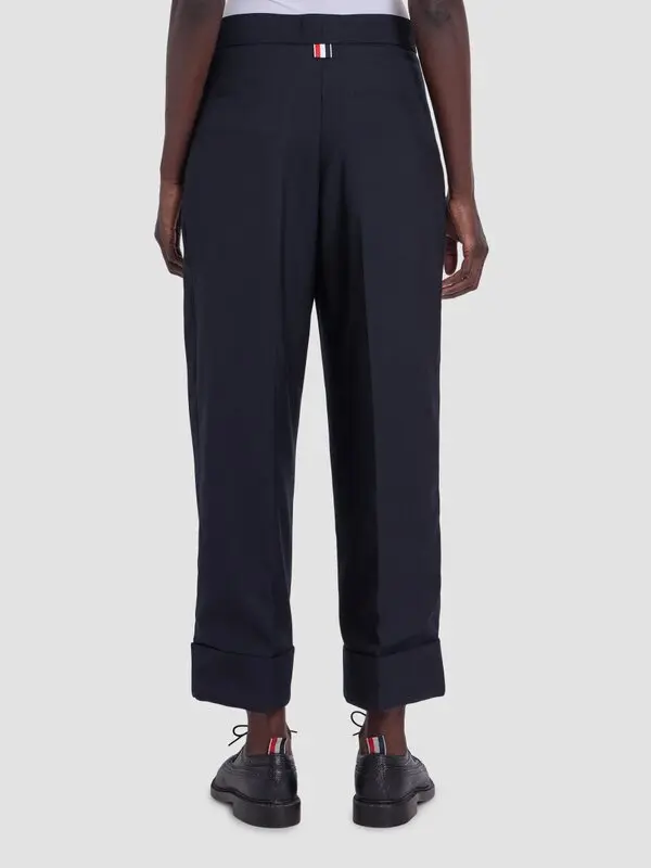 Thom Browne Wool Cardigan-style Pocket Trousers