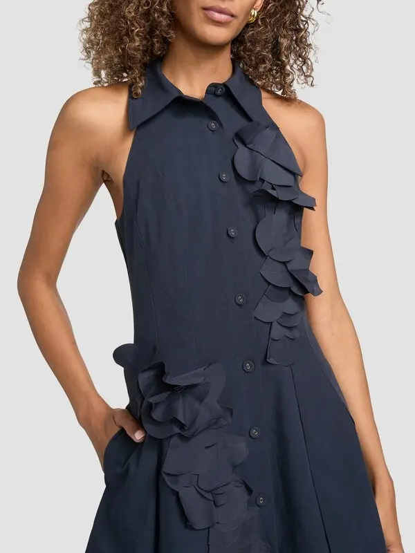 Ramy Brook Donna Cotton-blend Mini-shirtdress