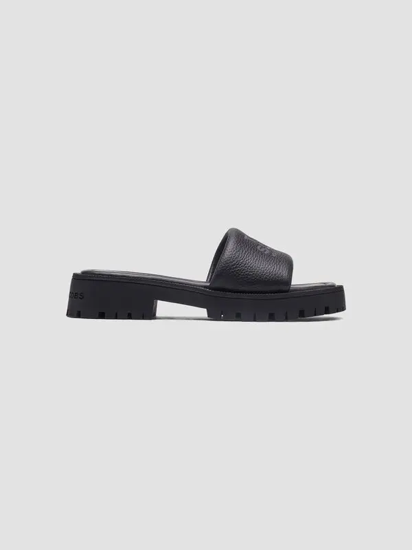 Marc Jacobs The Slide Leather Sandals - Black