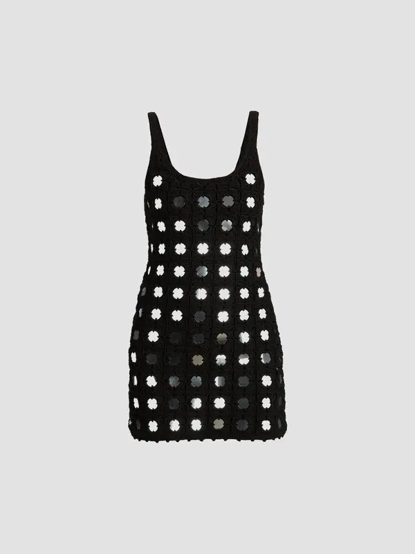 TOCCIN Brinley Mirrored Tank Minidress