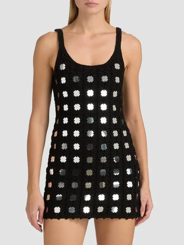 TOCCIN Brinley Mirrored Tank Minidress