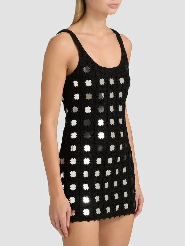 TOCCIN Brinley Mirrored Tank Minidress