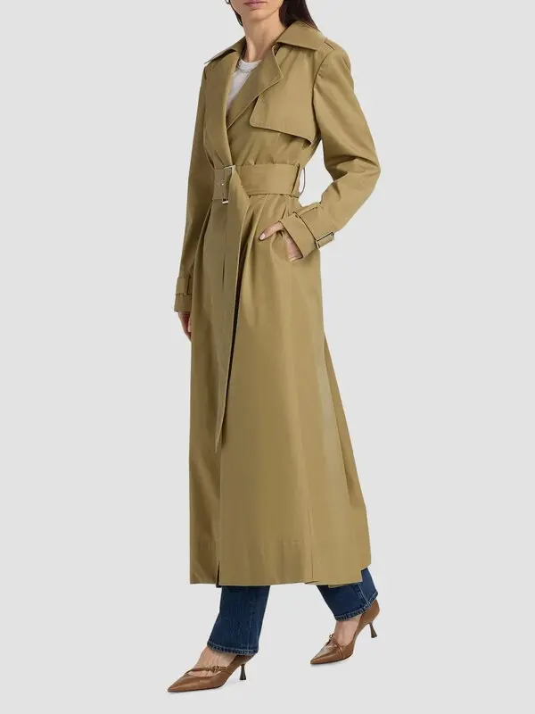 TOCCIN Declan Cotton Belted Trench Coat