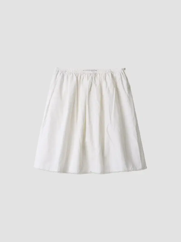 Miu Miu Slubbed Poplin Skirt