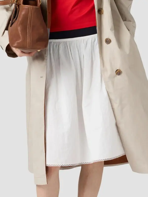 Miu Miu Slubbed Poplin Skirt