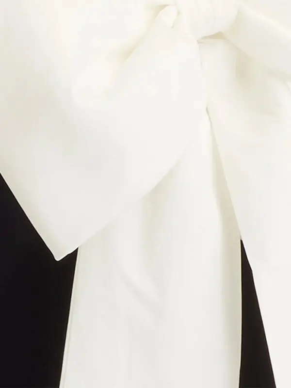 Tadashi Shoji Mixed-media Bow Gown