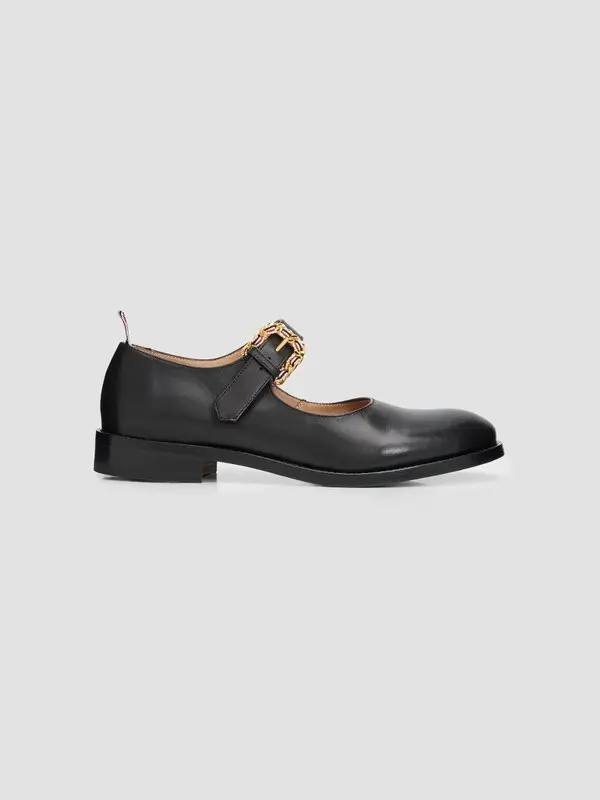 Thom Browne Leather Mary Janes - Black