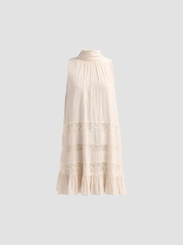 Ramy Brook Samantha Tiered Lace Mini Dress