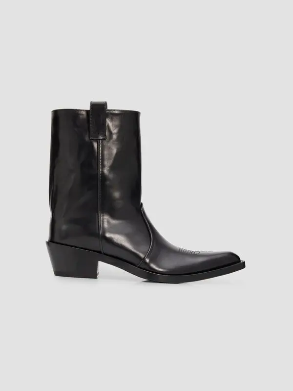 Khaite Clive 35mm Leather Ankle Boots