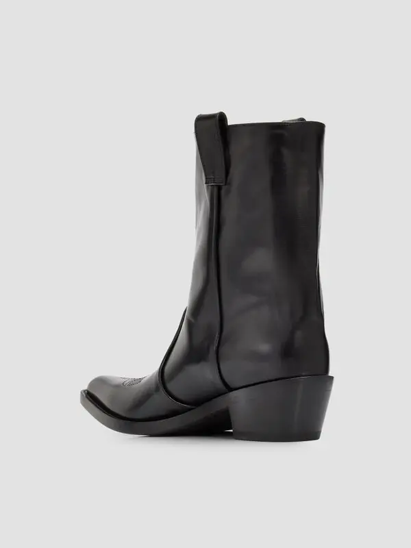 Khaite Clive 35mm Leather Ankle Boots