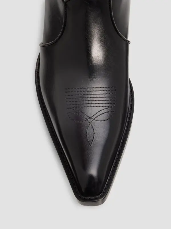Khaite Clive 35mm Leather Ankle Boots