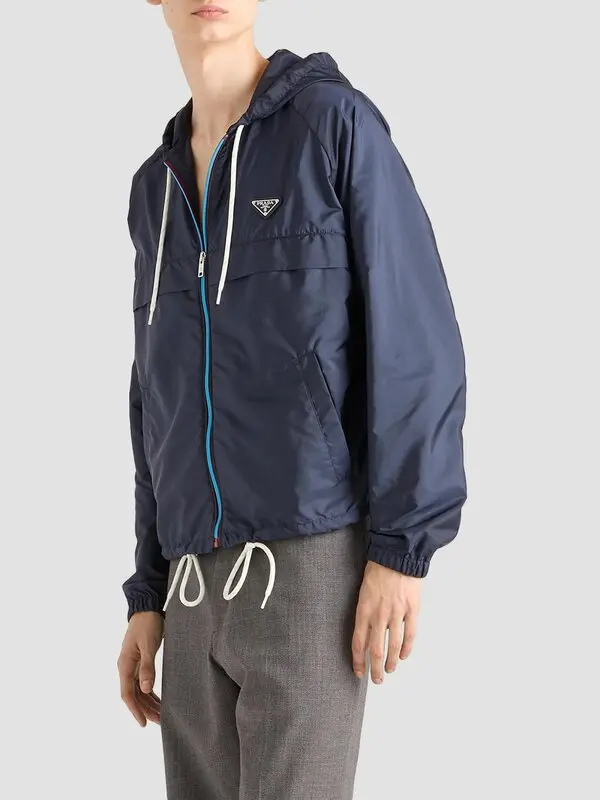 Prada Re-nylon Blouson Jacket - Blue