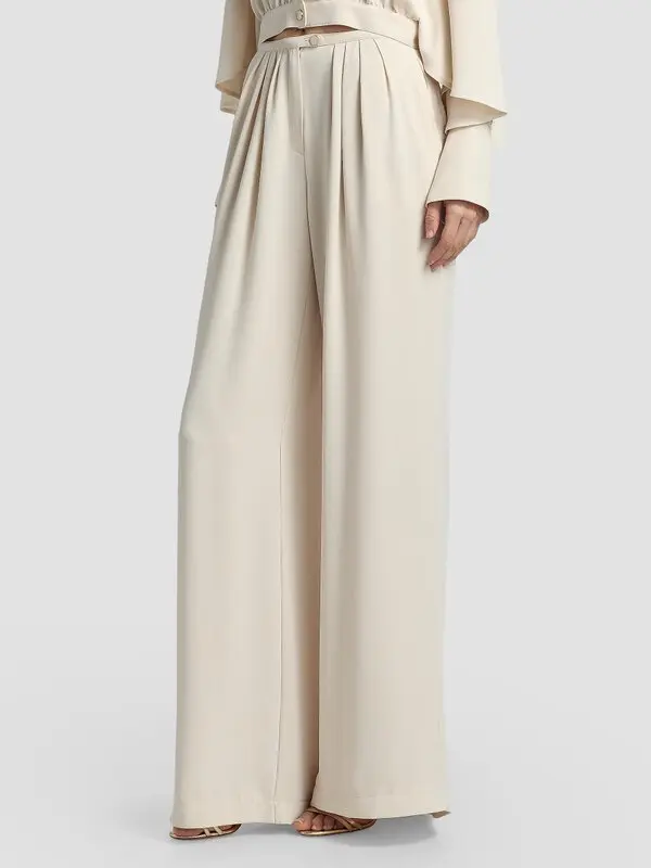 Ramy Brook Yasmine Pleated Wide-leg Pants