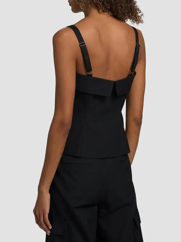 TOCCIN Jayden Zip-front Moto Top