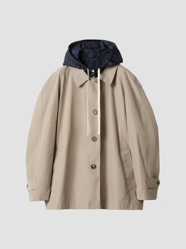 Miu Miu Panama Cotton And Technical Pongé Blouson Jacket