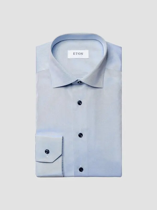 Eton Cotton Twill Contemporary-fit Button-front Shirt
