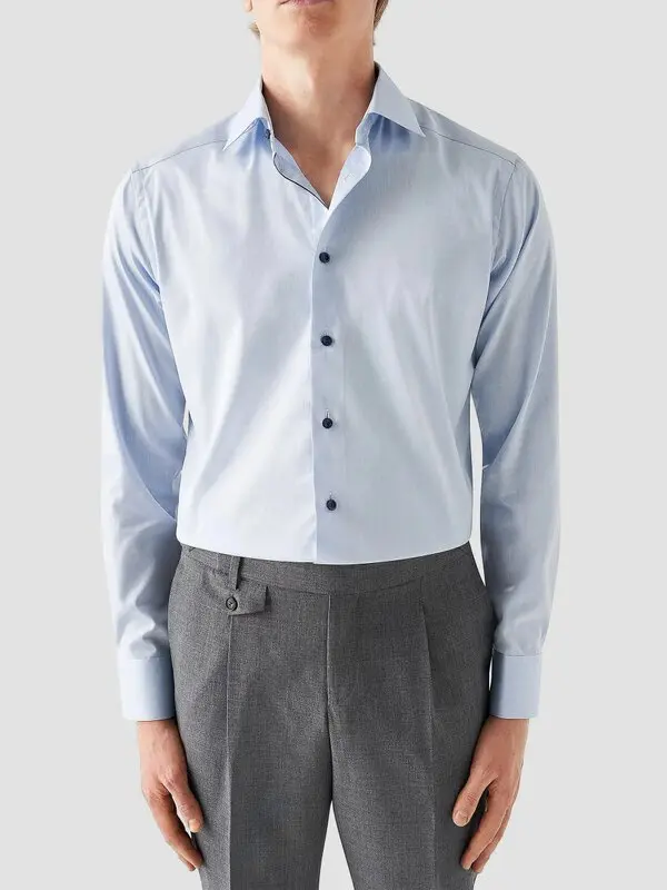 Eton Cotton Twill Contemporary-fit Button-front Shirt