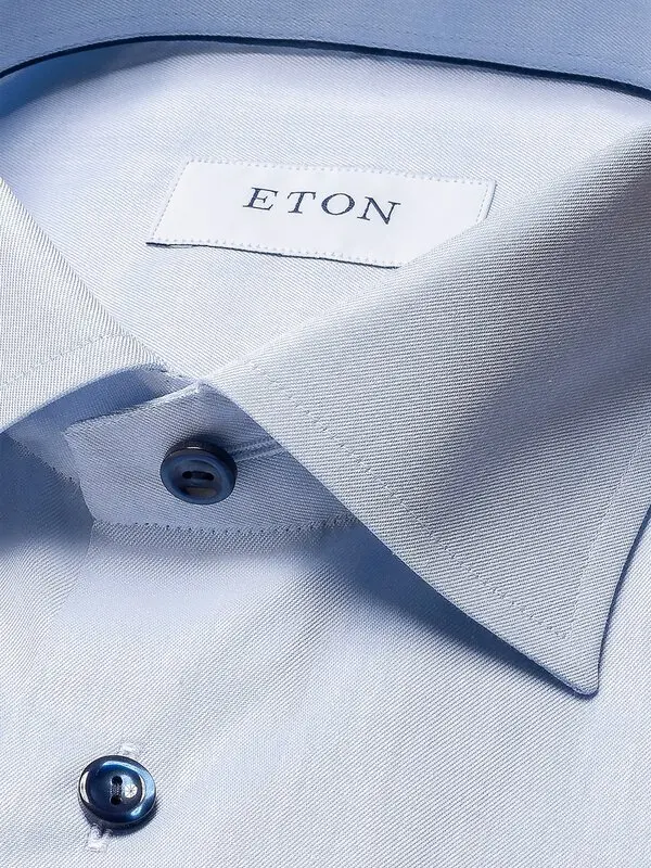 Eton Cotton Twill Contemporary-fit Button-front Shirt
