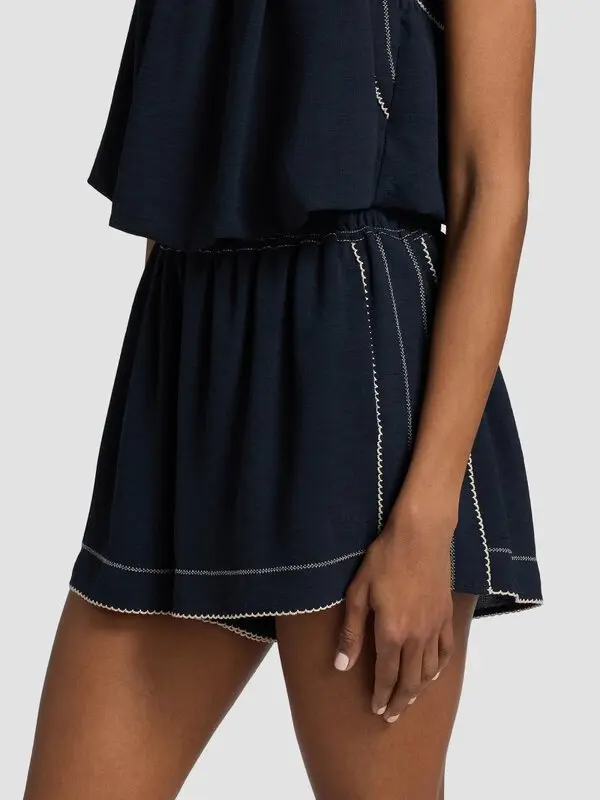 Ramy Brook Anaya Embroidered Shorts