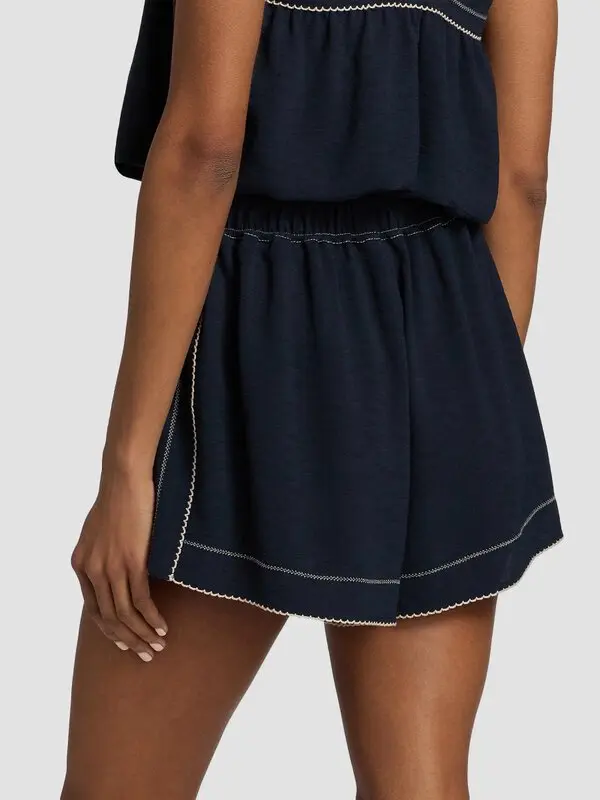 Ramy Brook Anaya Embroidered Shorts