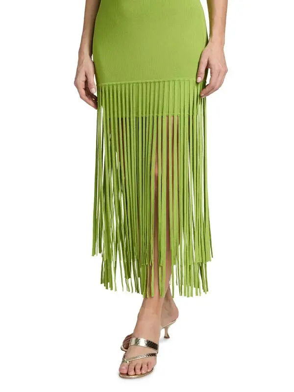 TOCCIN Roxanne Fringed Maxi-dress