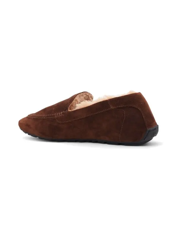 Aquatalia Qalista Suede Driving Loafers - Brandy