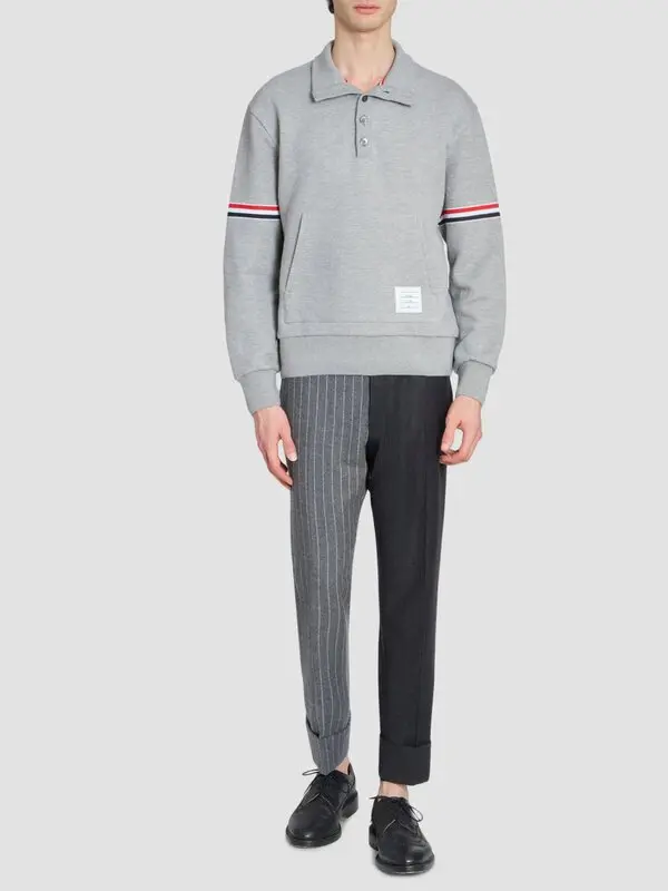 Thom Browne Rwb Engineered Stripe Loopback Sweatshirt