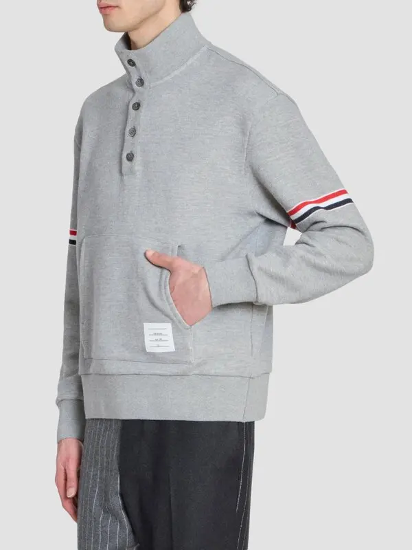Thom Browne Rwb Engineered Stripe Loopback Sweatshirt