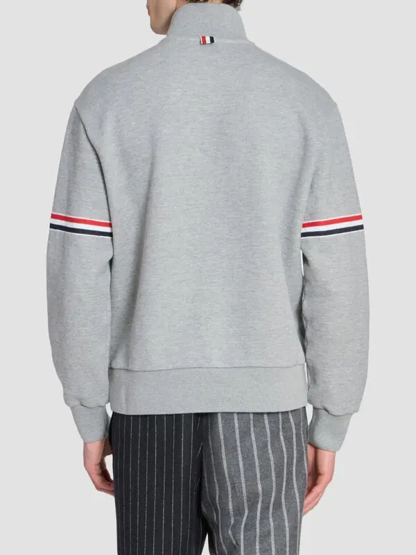 Thom Browne Rwb Engineered Stripe Loopback Sweatshirt