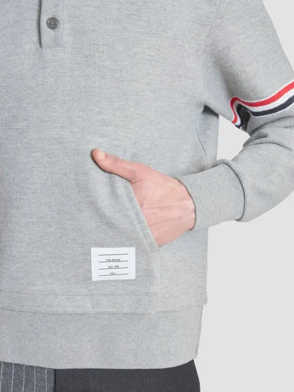 Thom Browne Rwb Engineered Stripe Loopback Sweatshirt