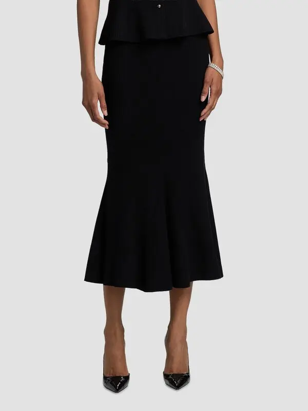 TOCCIN Lynn Godet Midi-skirt - Jet