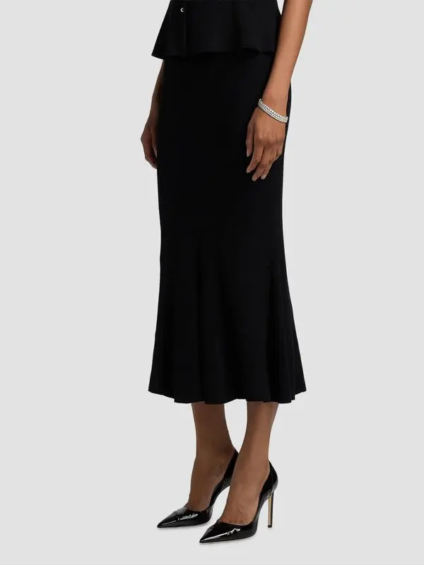 TOCCIN Lynn Godet Midi-skirt - Jet