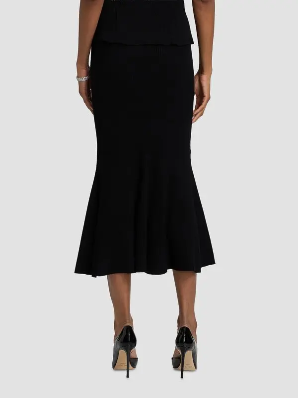 TOCCIN Lynn Godet Midi-skirt - Jet