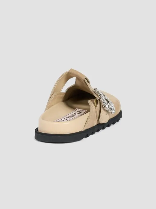 ROGER VIVIER Slidy Viv Suede Mules