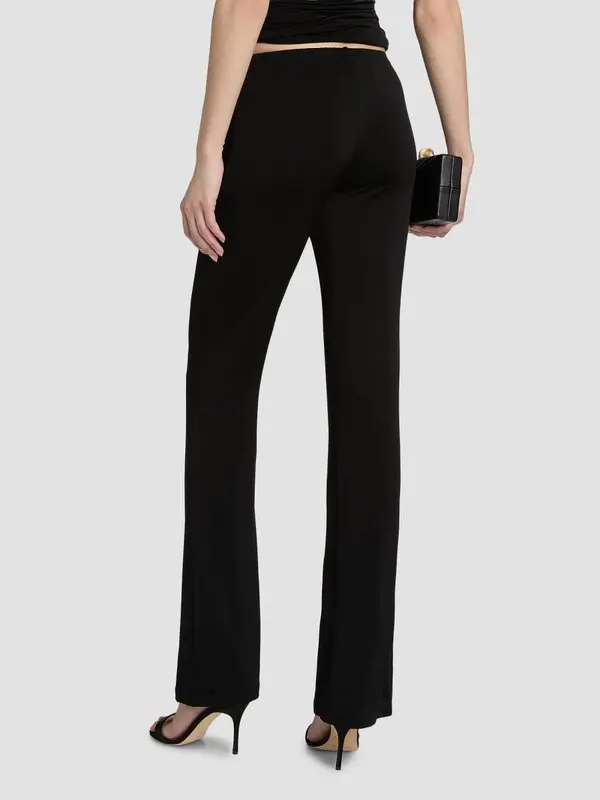 TOCCIN Gemma Knit Seamed Flared Pants